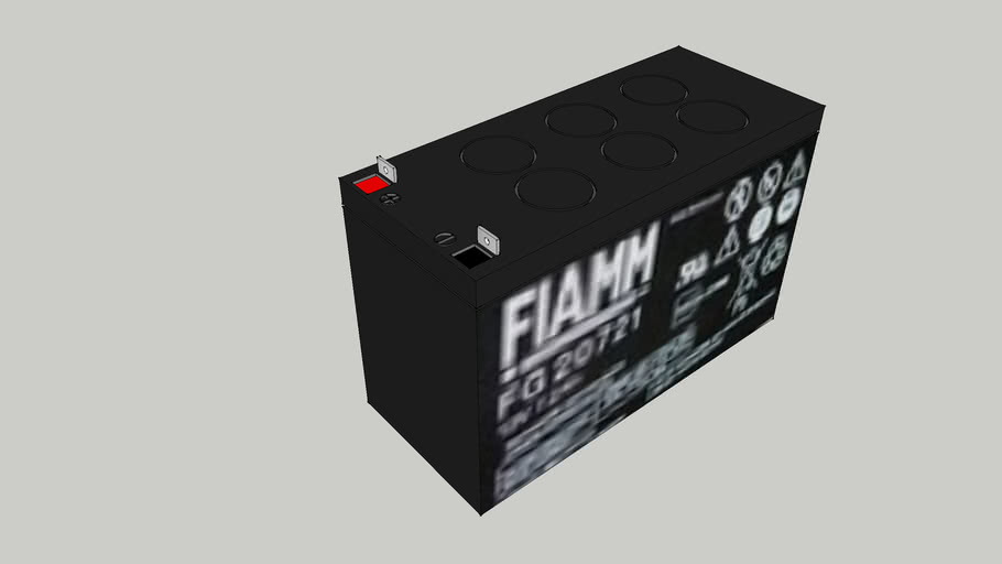 FIAMM FG 7.2 AH battery | 3D Warehouse