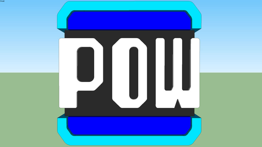 pow block Super Mario Bros | 3D Warehouse