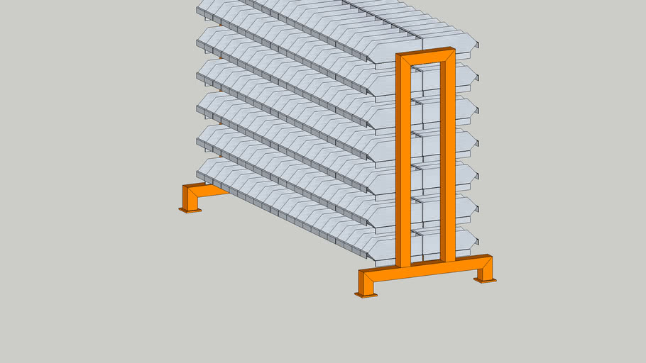 nut and bolt rack | 3D Warehouse