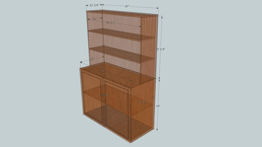 Cabinet and Book Shelf | 3D Warehouse