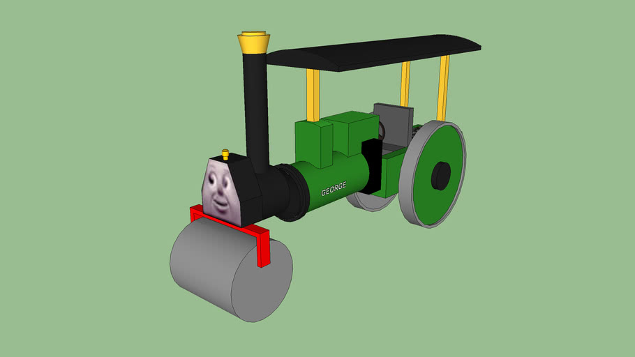 George the Steamroller | 3D Warehouse
