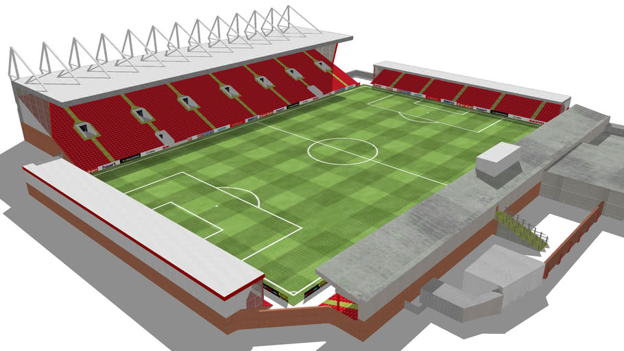 Crewe Alexandra FC - The Alexandra Stadium (Gresty Road) | 3D Warehouse