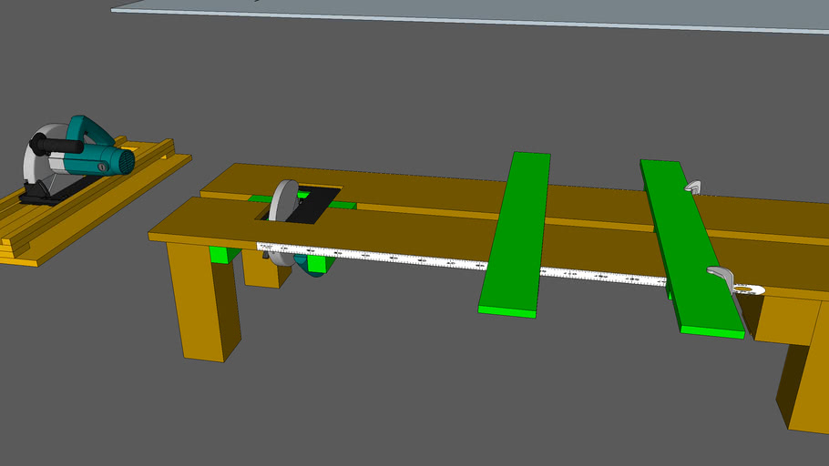 Circular Saw Track and Table Saw | 3D Warehouse