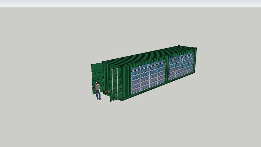 Container with doors | 3D Warehouse