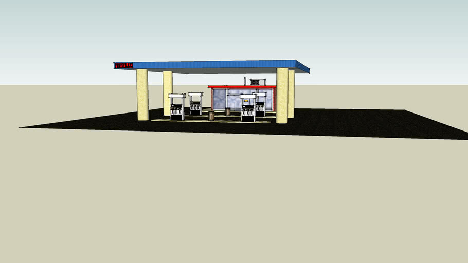 gas station by deraser | 3D Warehouse
