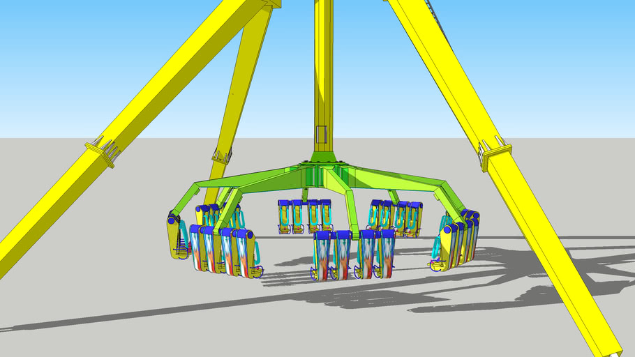 KMG Ride Spinner fun fair | 3D Warehouse