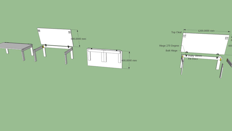 Folding Table | 3D Warehouse