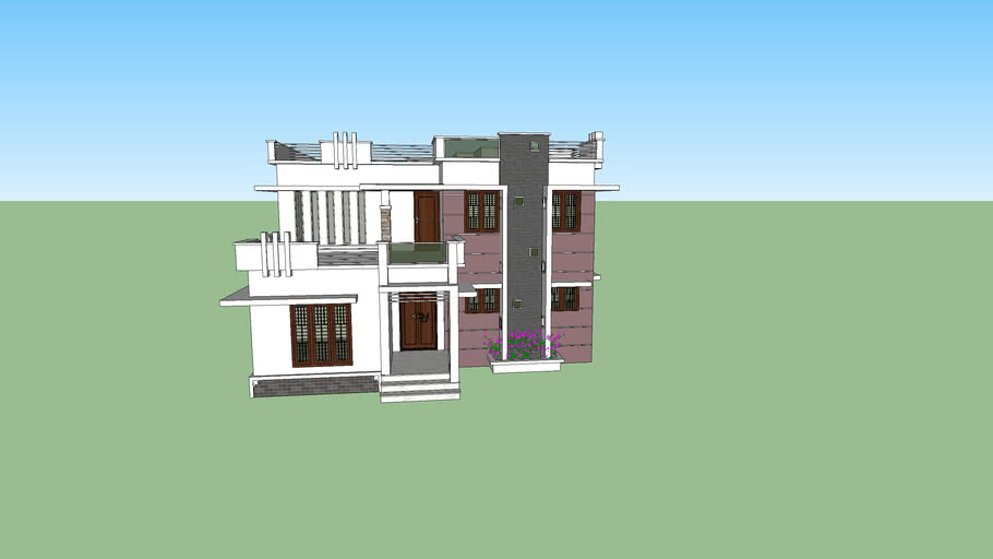 ELEVATION CONTEMPORARY KERALA | 3D Warehouse