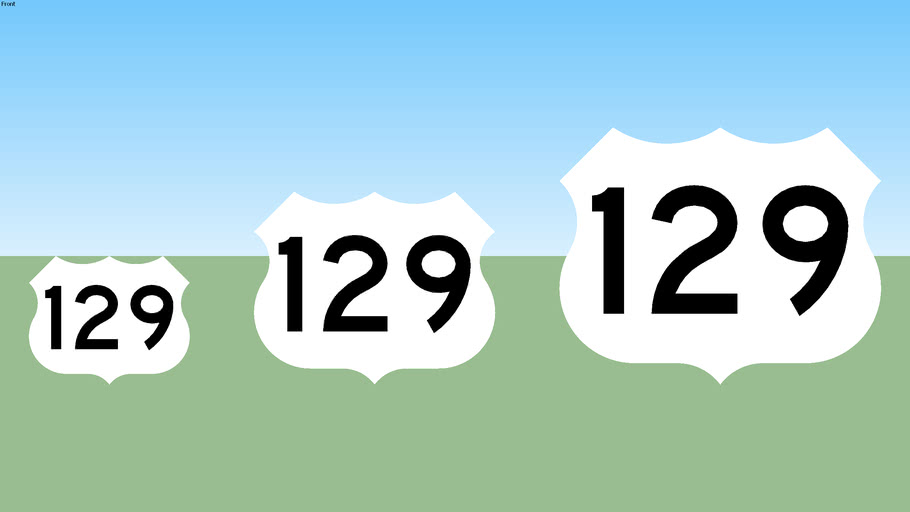 U.S. 129 Sign | 3D Warehouse