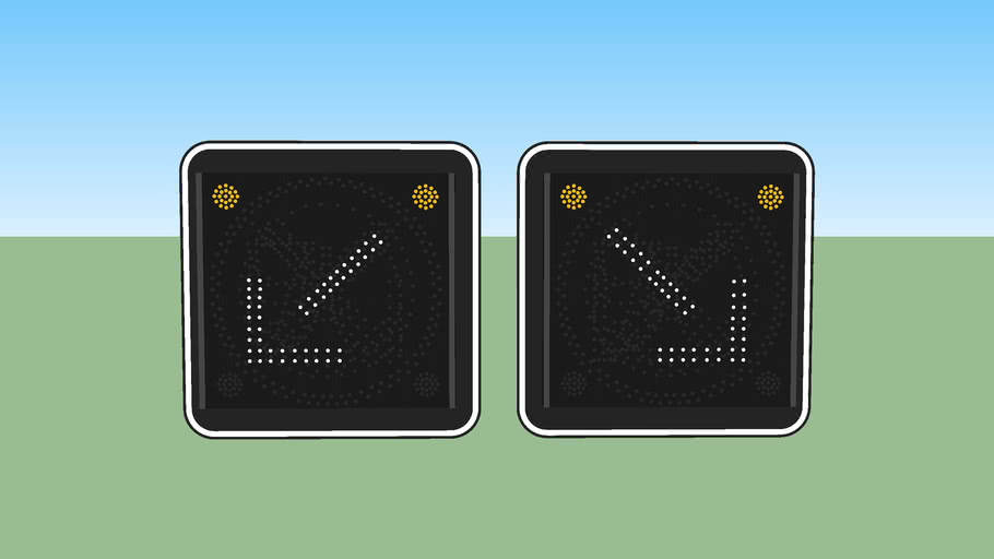 Matrixborden LED (Maatregel: pijl) | 3D Warehouse