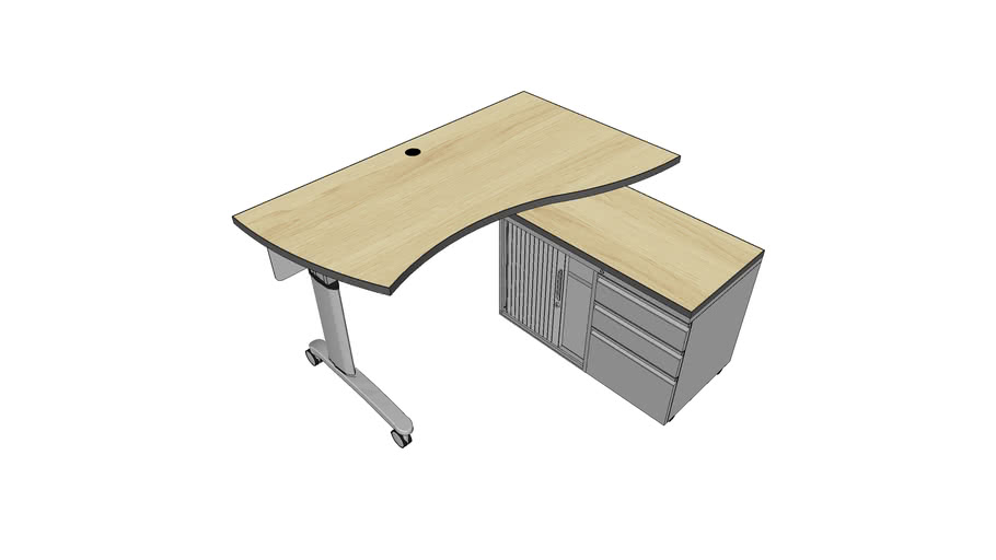 MiEN - Wavy Teacher Desk | 3D Warehouse
