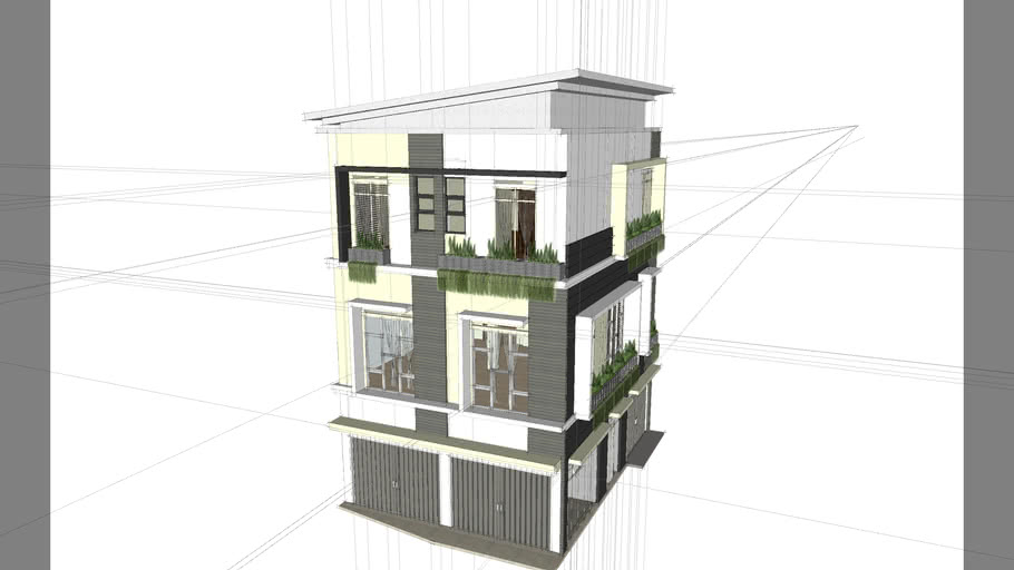 Ruko 3 Lantai | 3D Warehouse