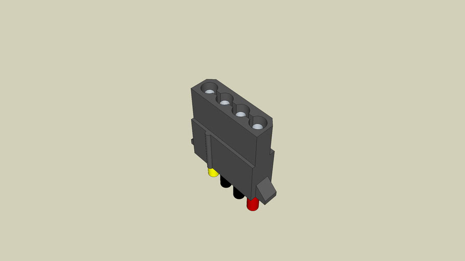 4 Pin Molex | 3D Warehouse