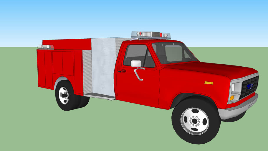 1990 Ford F-350 Mini Pumper | 3D Warehouse
