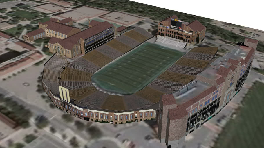 SPLIT - Model of Folsom Stadium, Balch Fieldhouse and Carlson Gymnasium ...