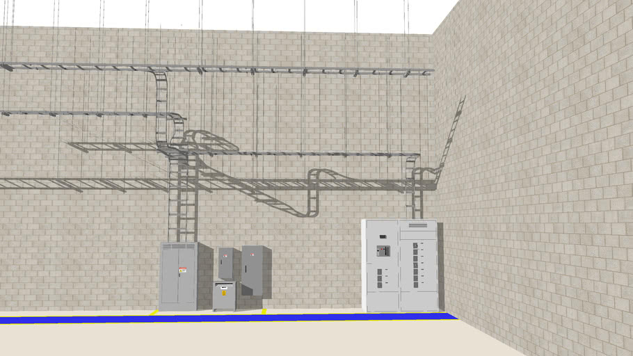 ELECTRICAL INSTALATION SQUARE D I LINE SWITCHBOARD MICROLOGIC | 3D ...