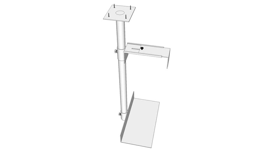 Suporte flutuante articulável para gabinete (CPU) - CPU Holder | 3D Warehouse