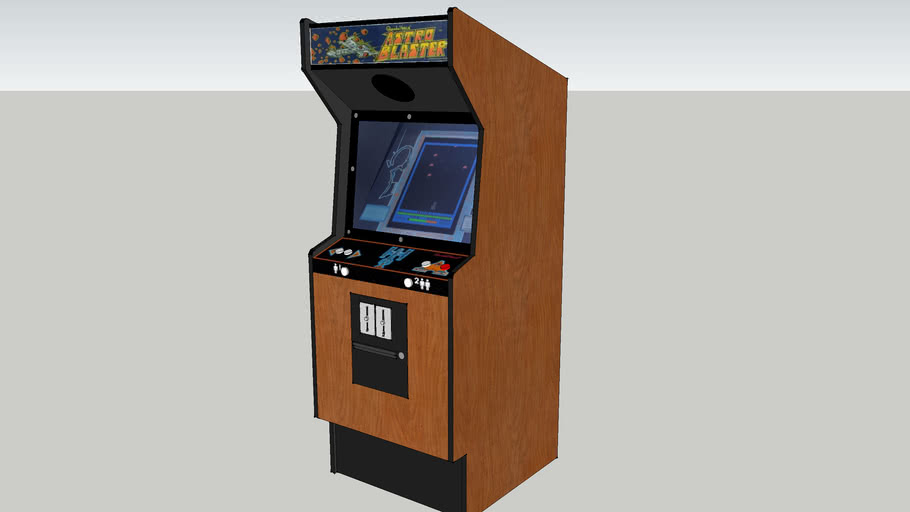 Astro Blaster arcade game | 3D Warehouse