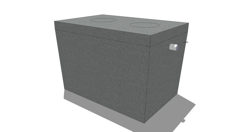 Hausner 1000 gallon grease interceptor | 3D Warehouse