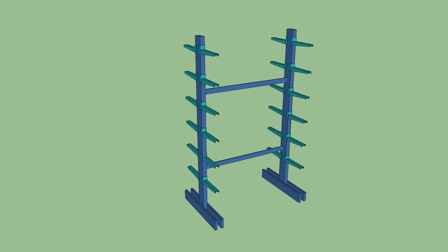 Cantilever Rack (double sided) | 3D Warehouse