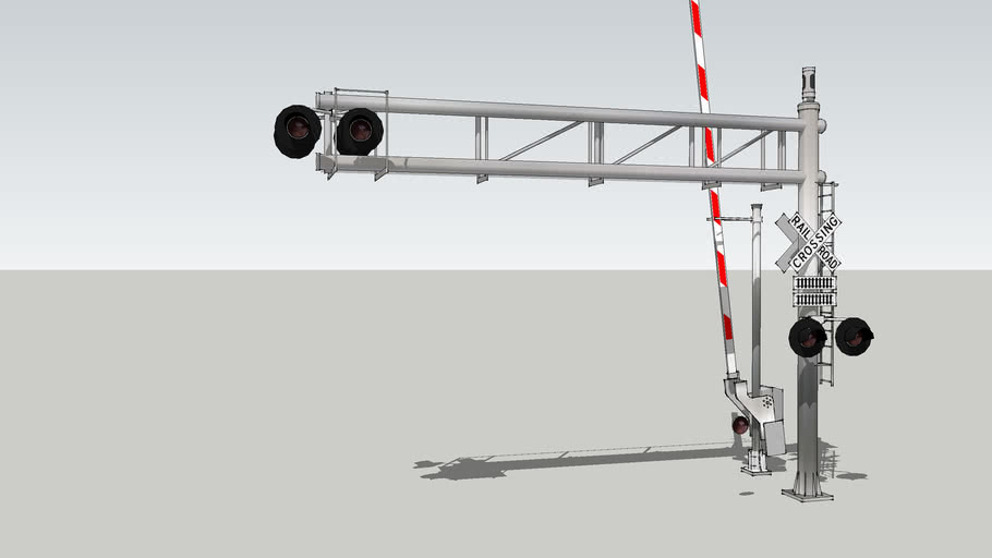 Safetran Xtra-Large Cantilever RXR Signal | 3D Warehouse