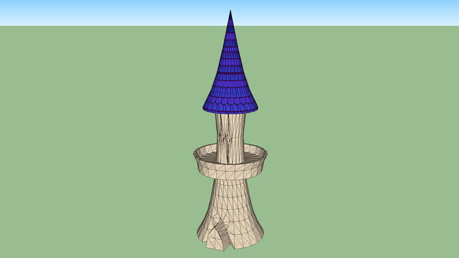 High Elf Tower 2 (Work in Progress) - base model for pepakura model ...