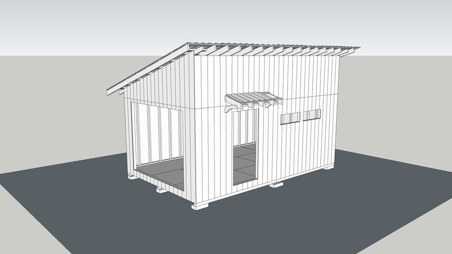 Shed Roof Shed | 3D Warehouse