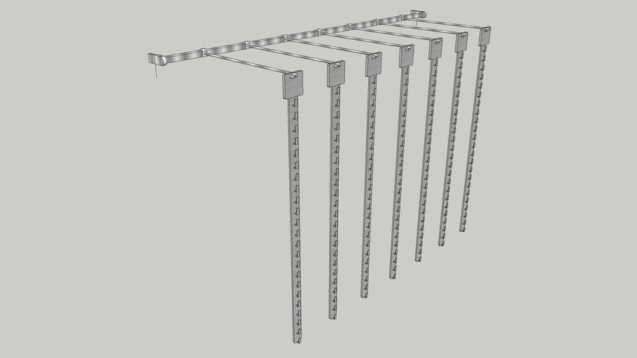 Clip Strips with Shelf Holder | 3D Warehouse