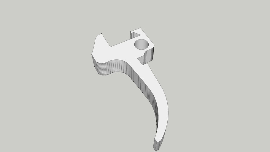 Rubber Band powered gun- Trigger | 3D Warehouse