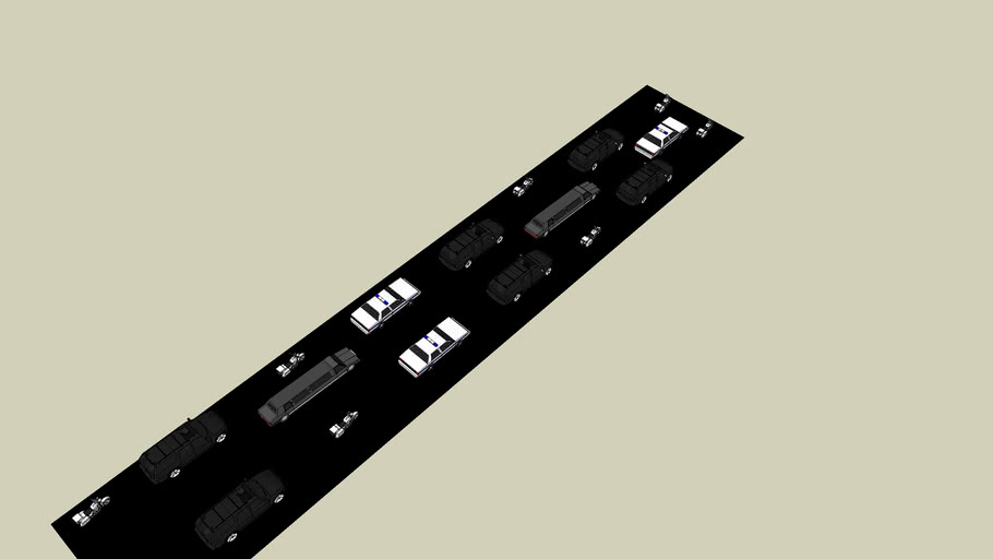 Presidential Motorcade | 3D Warehouse