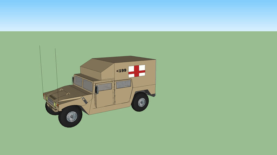 Humvee medic 199 FULL INTERIOR | 3D Warehouse