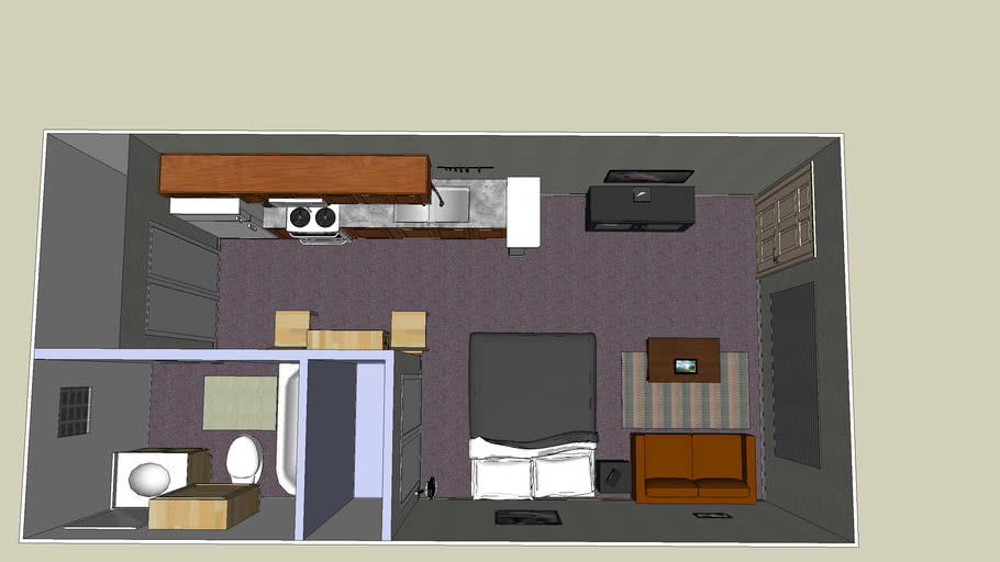 Studio Apartment | 3D Warehouse