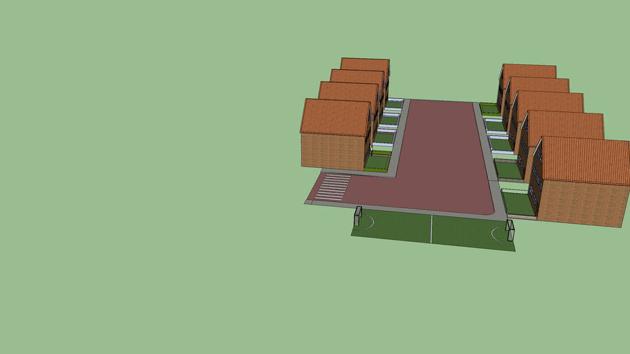 rijtjes huizen | 3D Warehouse