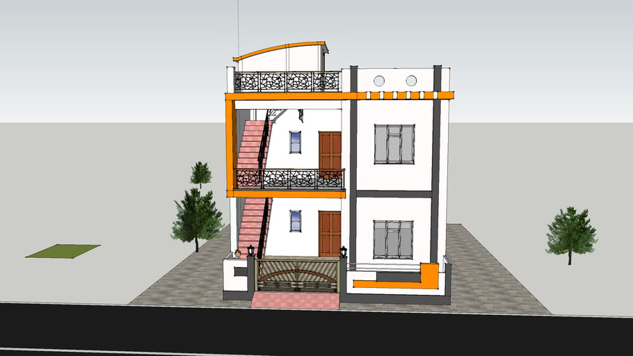 Duplex House | 3D Warehouse