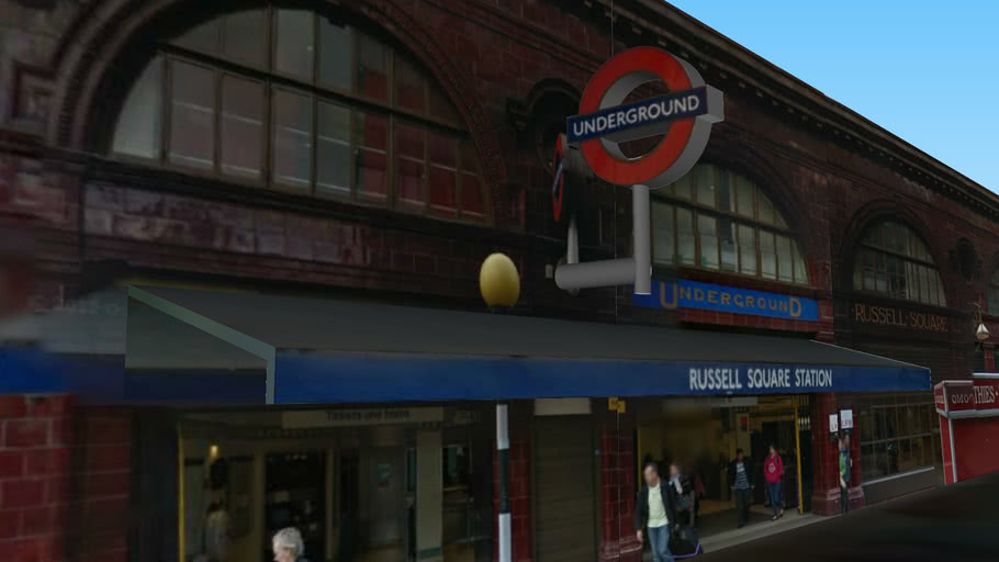 Russell Square Tube Station Russell Square Underground Station | 3D