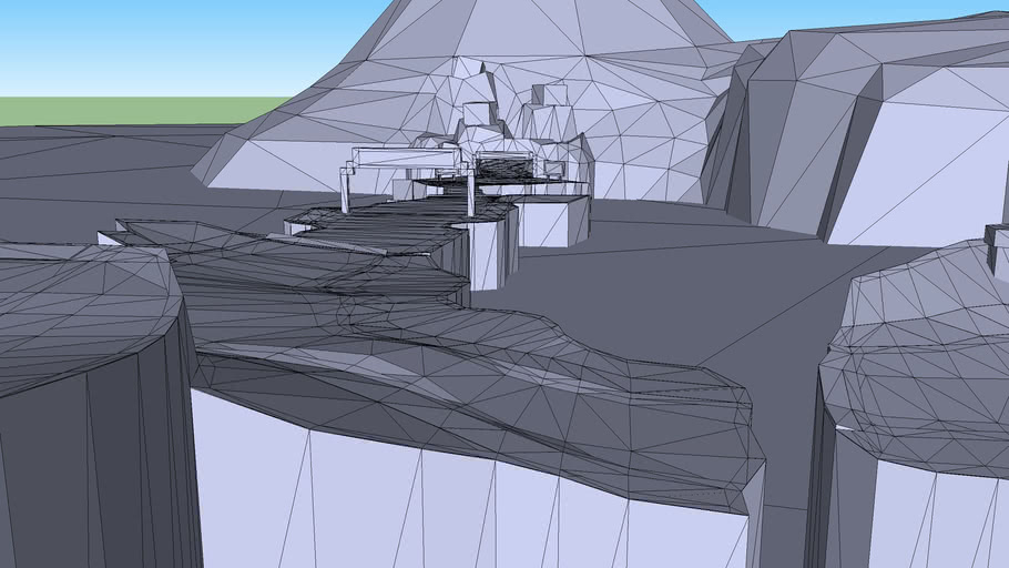 MKWii Grumble Volcano | 3D Warehouse