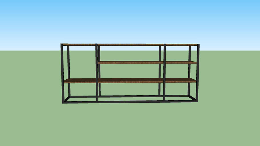 RACK LISSE 150 - STAAL | 3D Warehouse