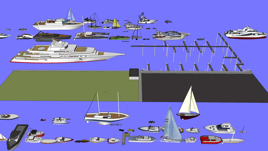 modern boat props | 3D Warehouse