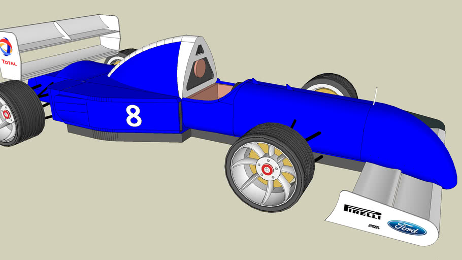 simple race car | 3D Warehouse