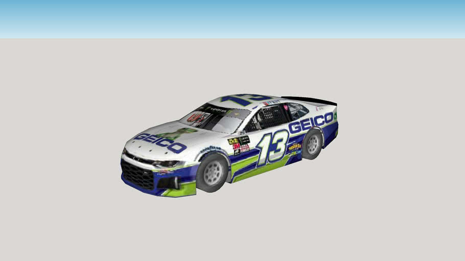 2018 Chevrolet Germain Racing GEICO #13 Camaro NASCAR | 3D Warehouse