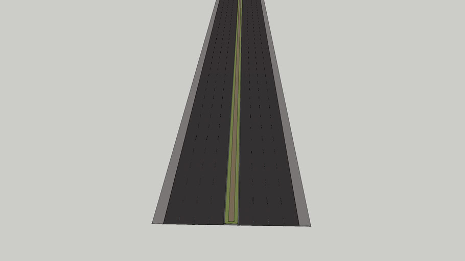 4 Lane Motorway Road | 3D Warehouse