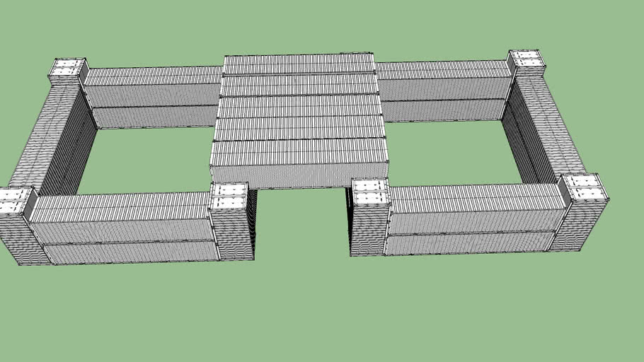 SHIPPING CONTAINER CASTLE | 3D Warehouse