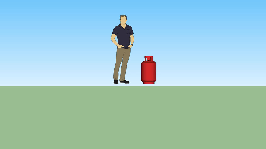 GAS CYLINDER | 3D Warehouse