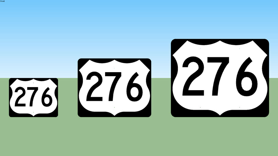 U.S. 276 Sign | 3D Warehouse