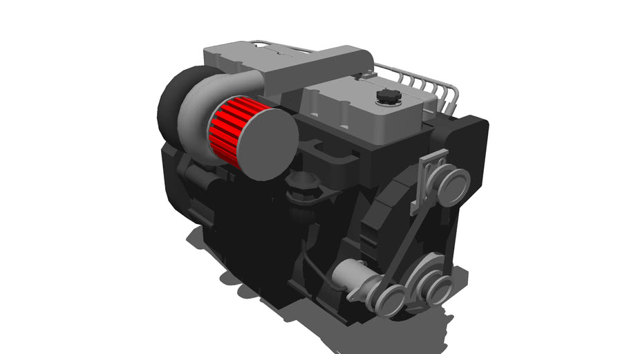 MWM Sprint 4.2 Turbo Diesel Engine | 3D Warehouse