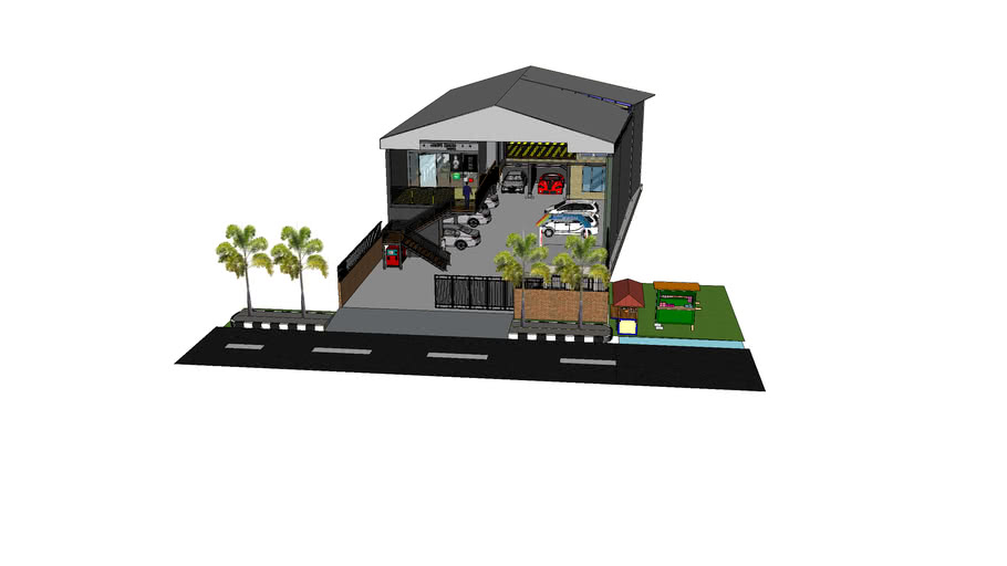 CAR WASH AND COFFEA SHOP | 3D Warehouse