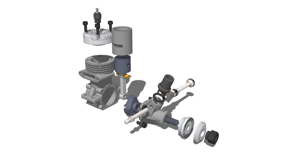 Enya 20S Control Line engine | 3D Warehouse