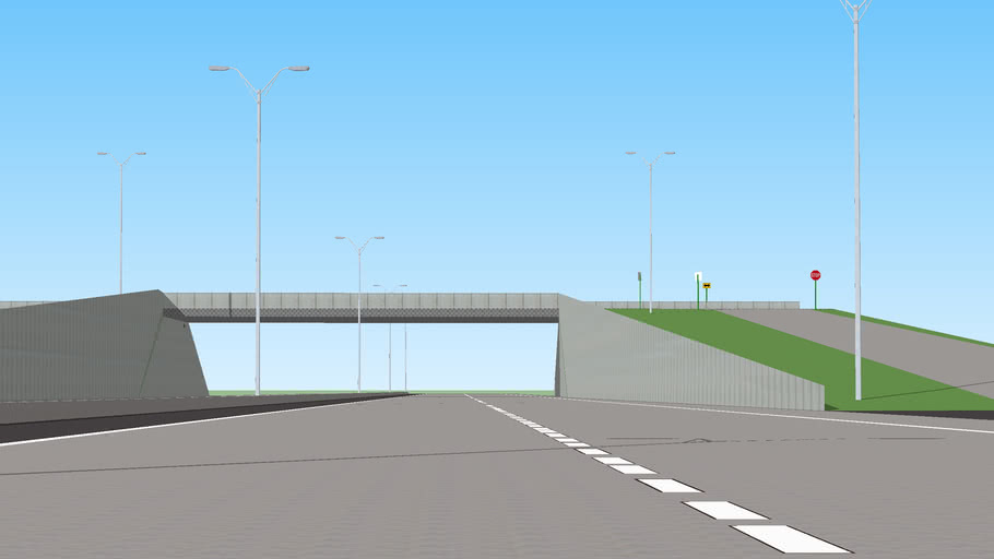 Highway Exit/Overpass | 3D Warehouse