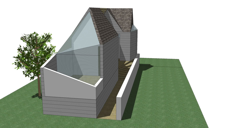 Modern Angular House style | 3D Warehouse