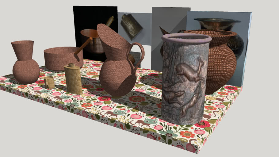 Embossed copper vessels | 3D Warehouse